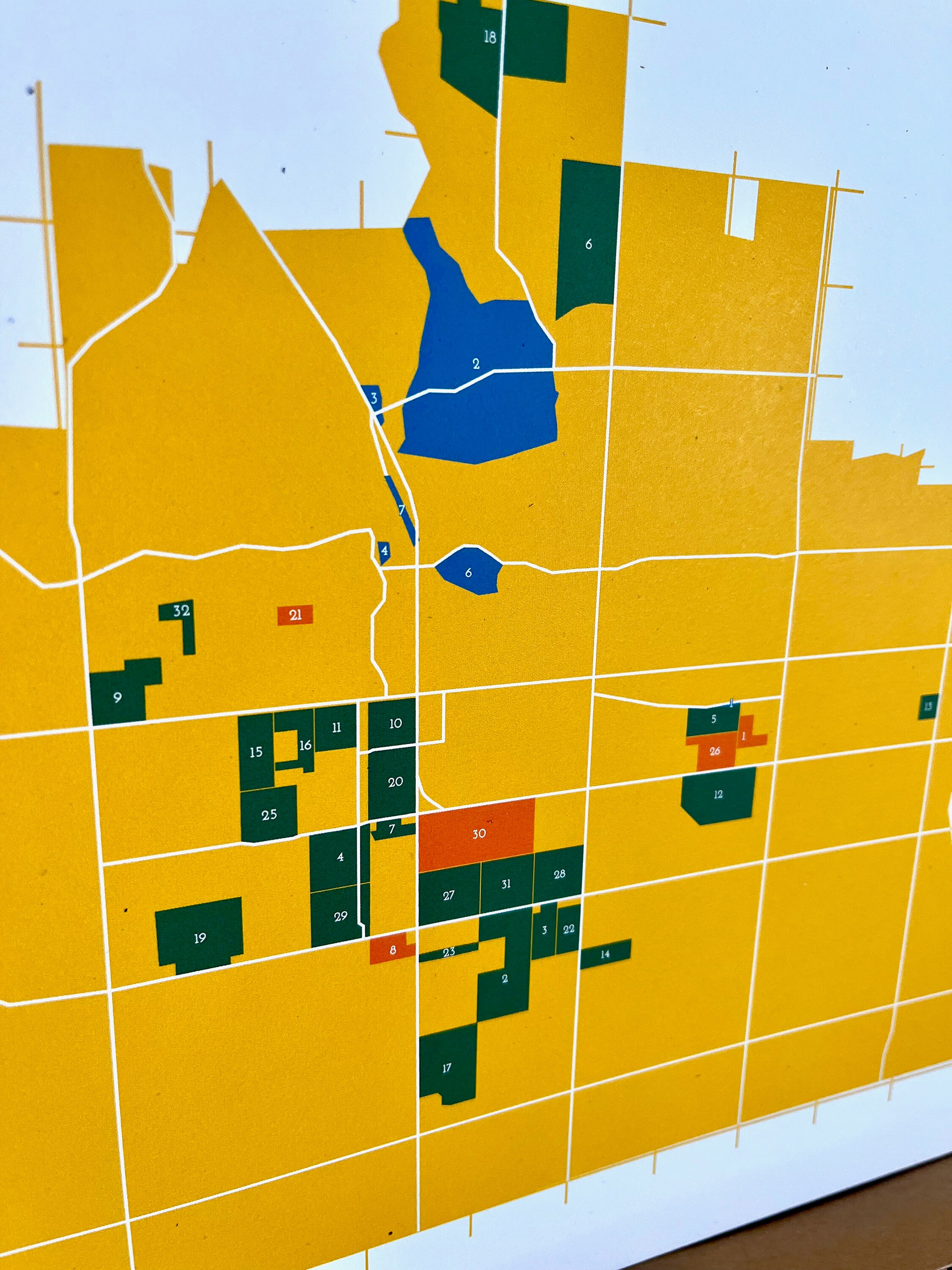 Tempe, Arizona, Historic Neighborhood Map Art Print - Etsy