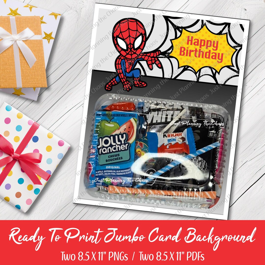 Jumbo Card Background - Birthday Card - Printable - Instant Download ...