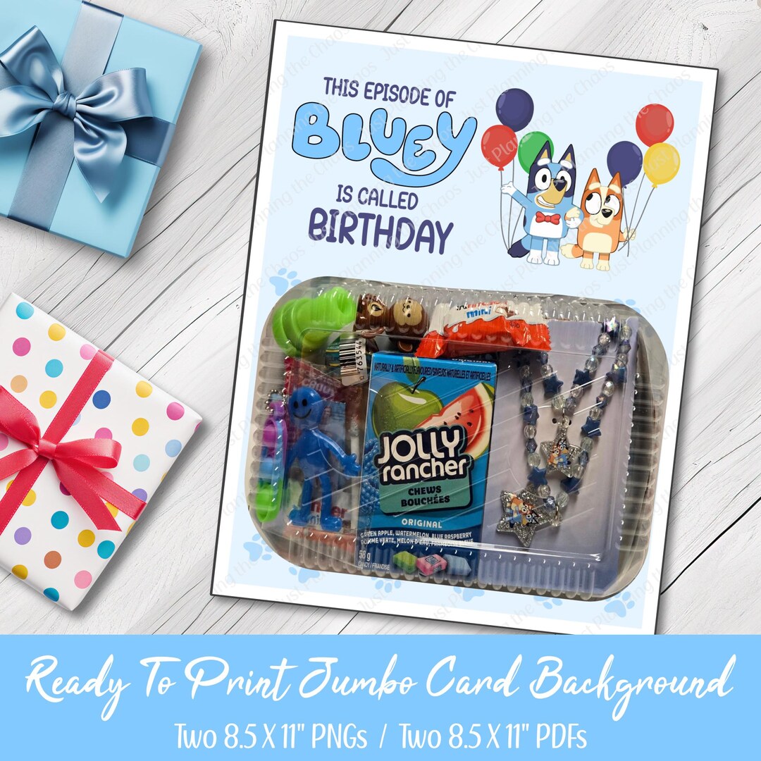 Jumbo Card Background - Birthday Card - Printable - Instant Download ...