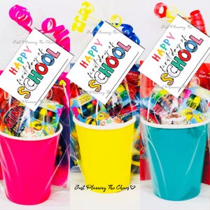 First Day of School Tag: Printable Back to School Treat Bag, Classroom ...
