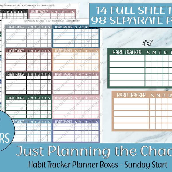 Habit Tracker - Etsy