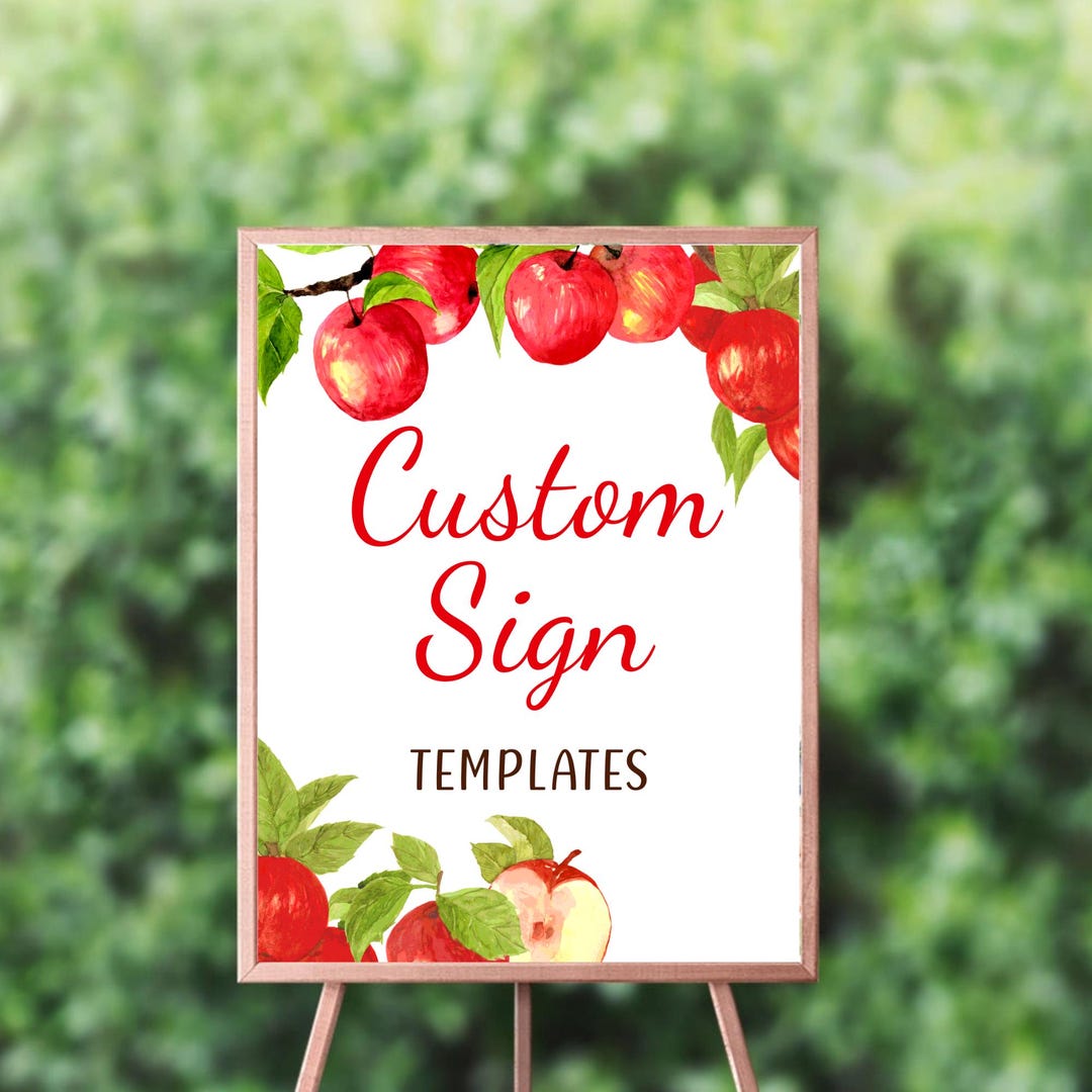 Fall Welcome Sign | Apple Welcome Sign | Baby Shower Sign | Birthday ...