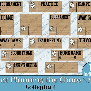 Printable Planner Stickers, Volleyball, Planner Headers, Planner Boxes ...