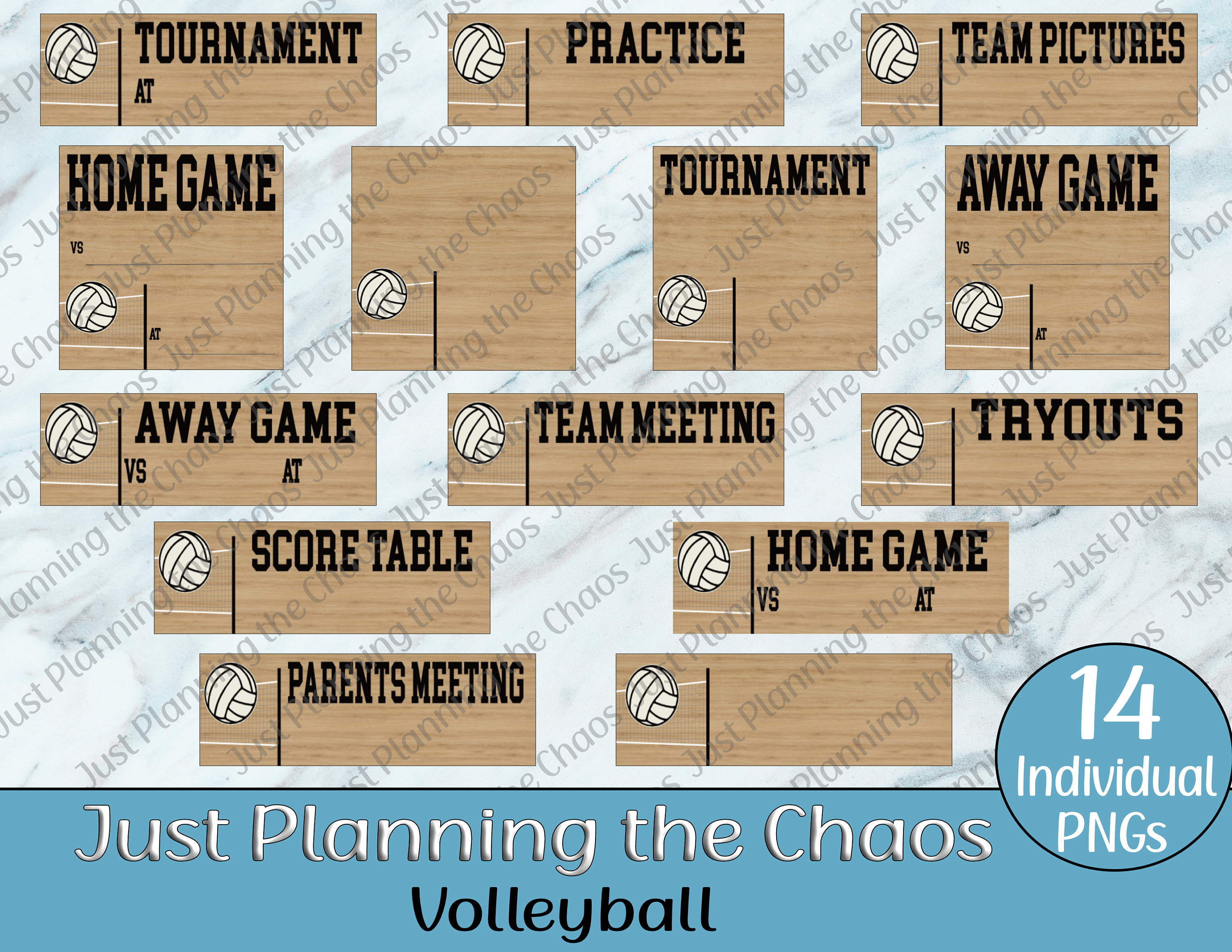 Printable Planner Stickers, Volleyball, Planner Headers, Planner Boxes ...