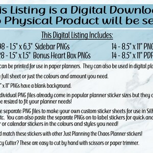 Printable Planner Stickers, Planner Sidebars, Monday, Printable Sidebar ...