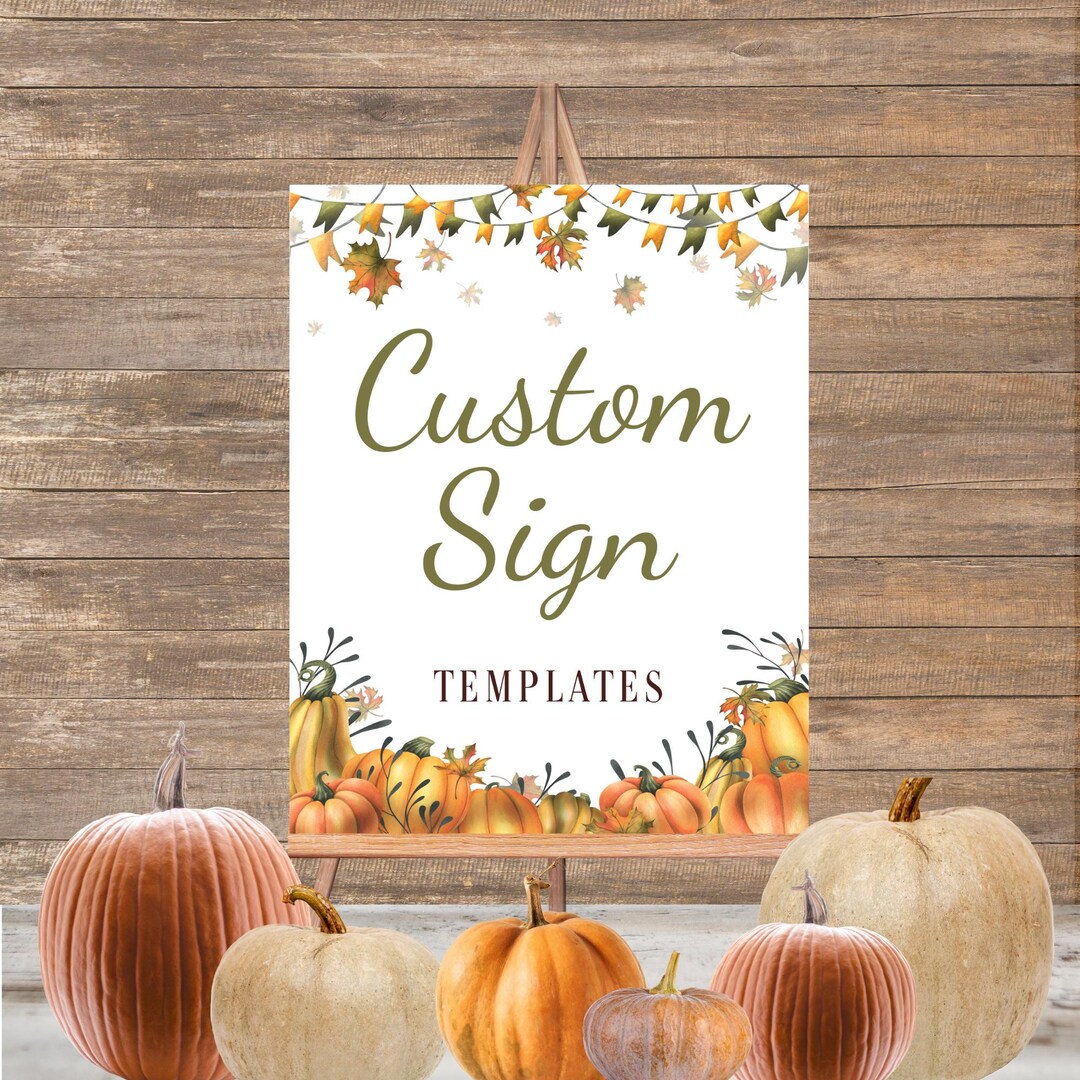 Fall Welcome Sign | Autumn Welcome Sign | Bridal Shower Sign | Wedding ...