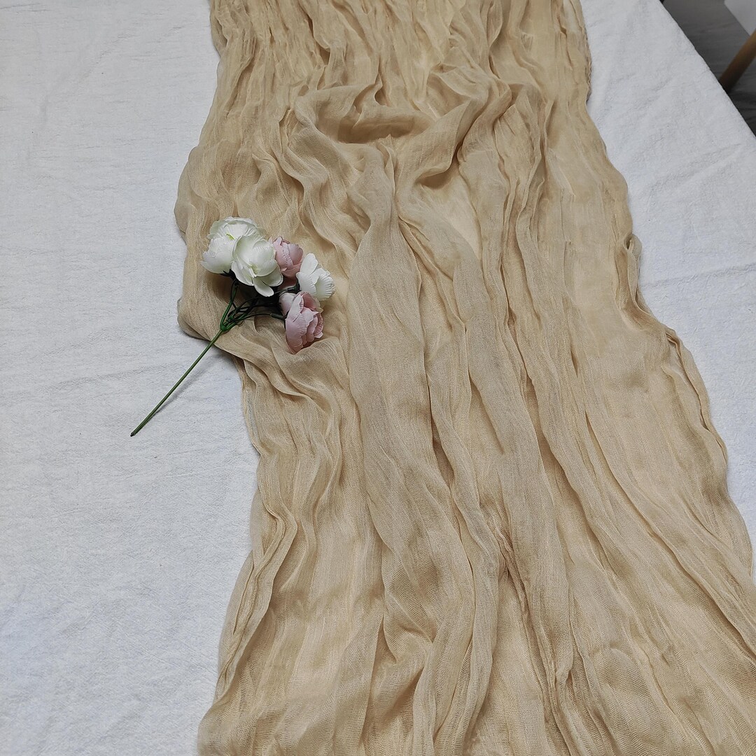Ivory Wedding Table Runner, Gauze Party Runner,table Path, Fall Table ...