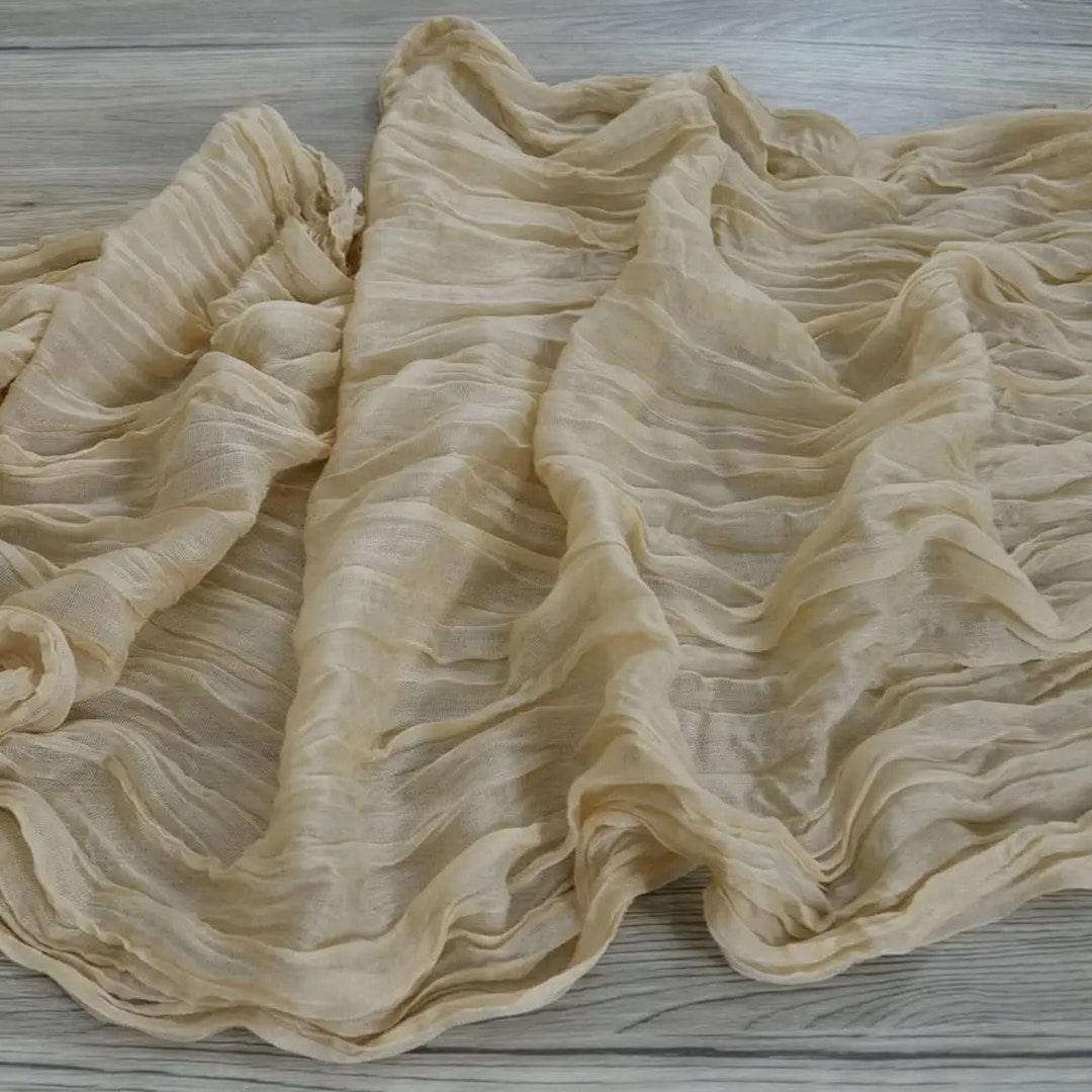 Cheesecloth Table Runner, Ivory, Fall Table Cloth, Rustic Boho Table ...
