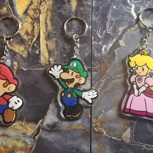 Paper Mario Acrylic Keychains - Etsy
