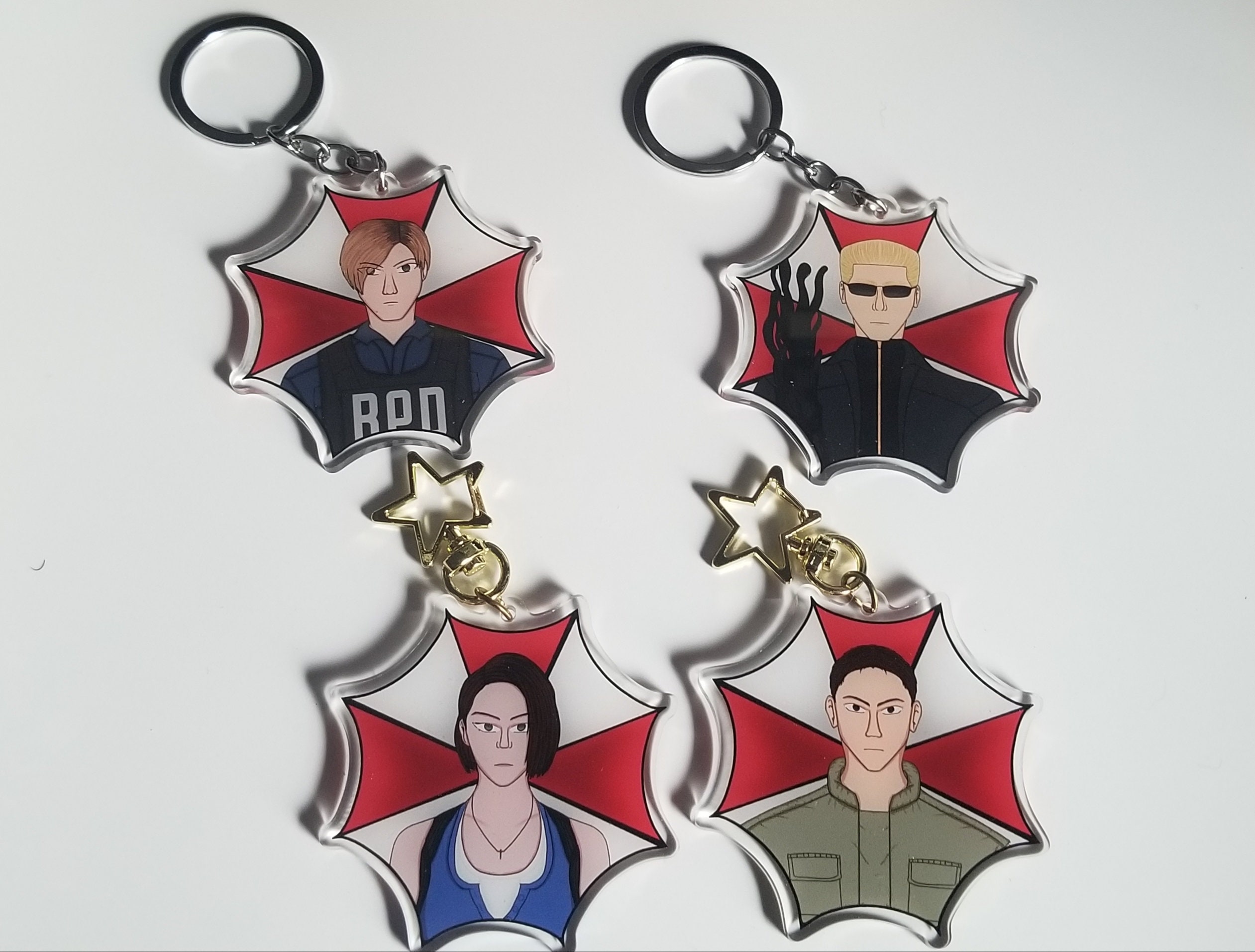 Resident Evil Acrylic Keychains - Etsy