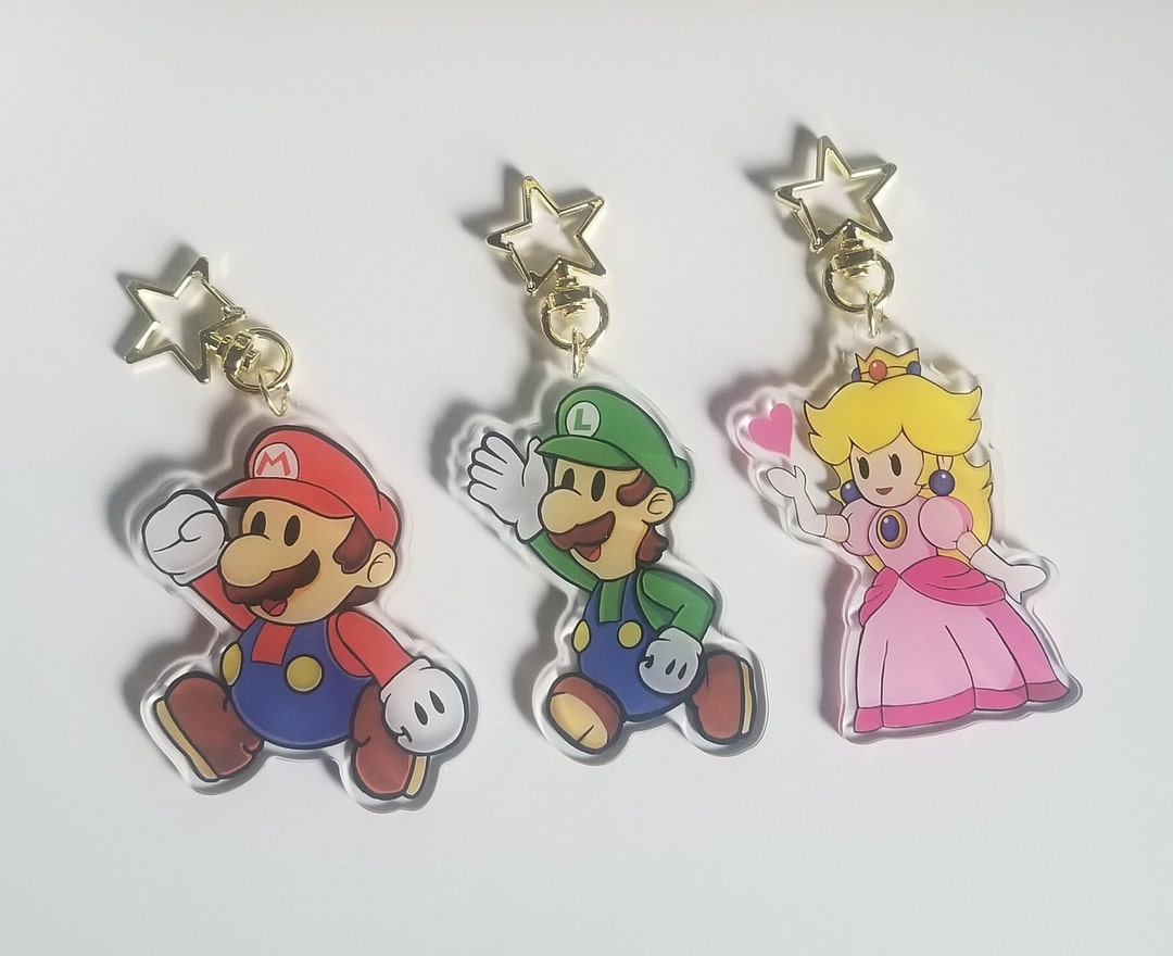 Paper Mario Acrylic Keychains - Etsy
