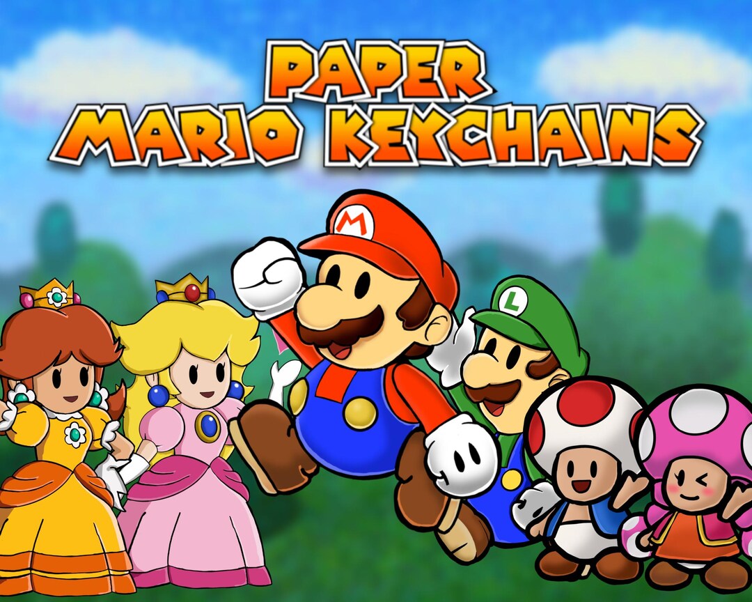 Paper Mario Acrylic Keychains - Etsy