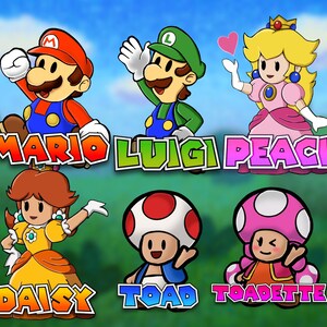 Paper Mario Acrylic Keychains - Etsy