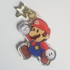 Paper Mario Acrylic Keychains - Etsy