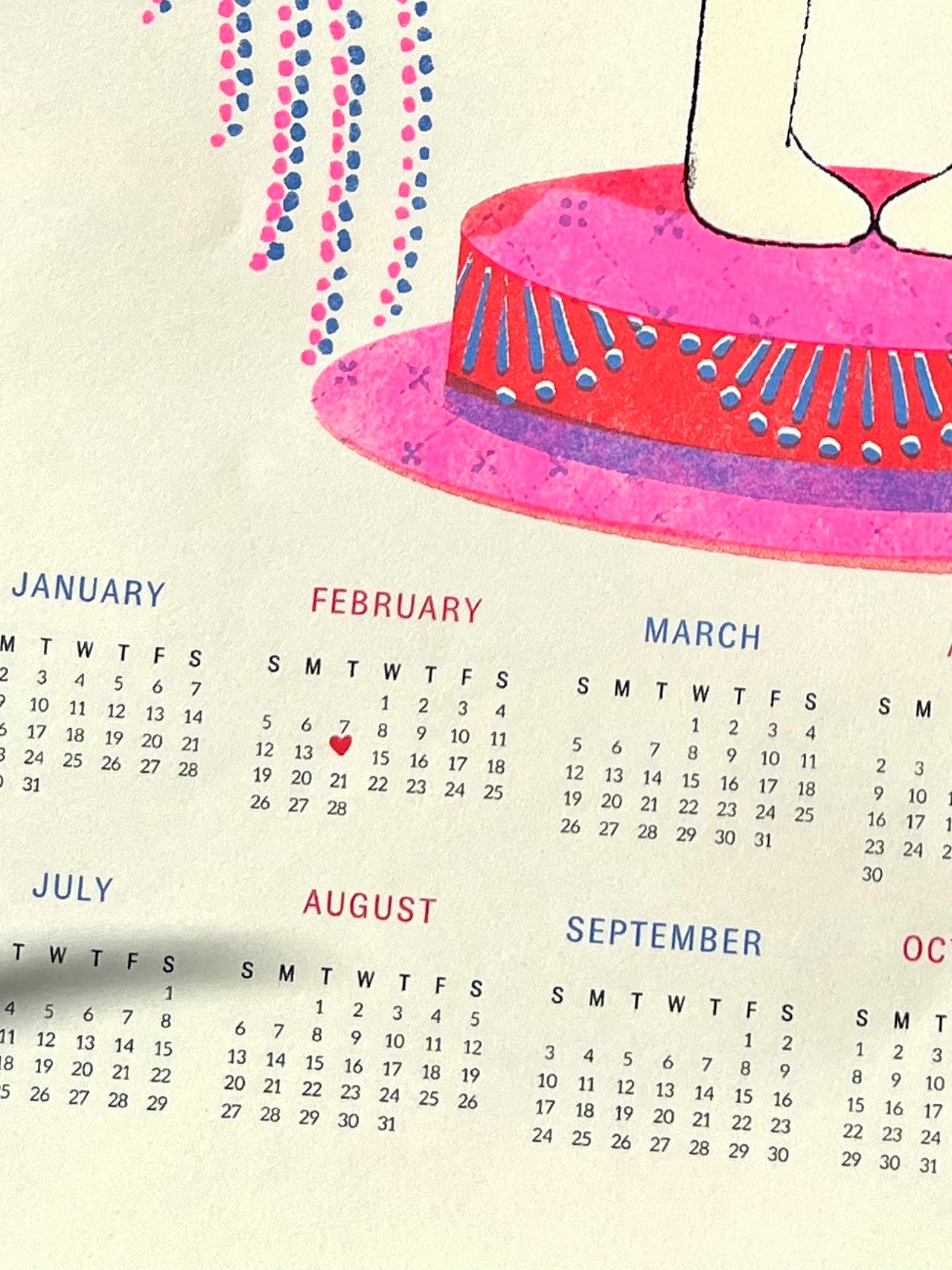 2023 Riso Calendar- The Year Of The Rabbit Designed & Sold By Jin Clinical