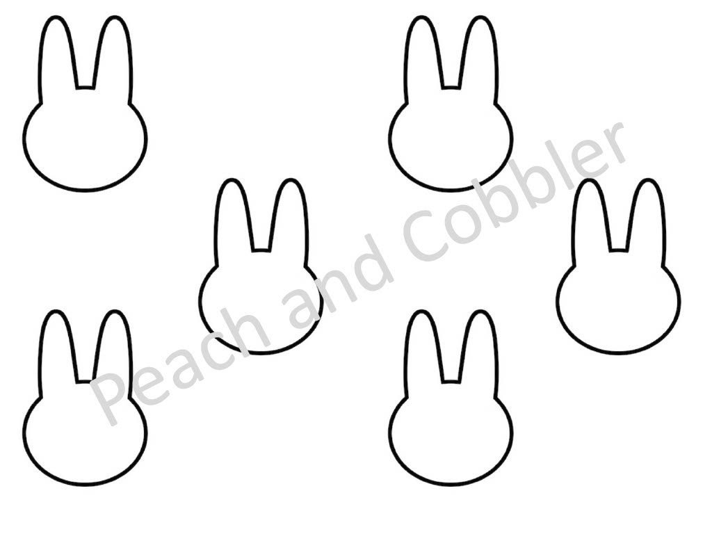 Bunny Macaron Printable Digital Download - Etsy