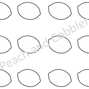 Lemon Macaron Template Printable Digital Download - Etsy