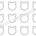 Teddy Bear Head Template Printable Digital Download - Etsy