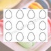 Egg Macaron Template Printable Digital Download for Easter - Etsy
