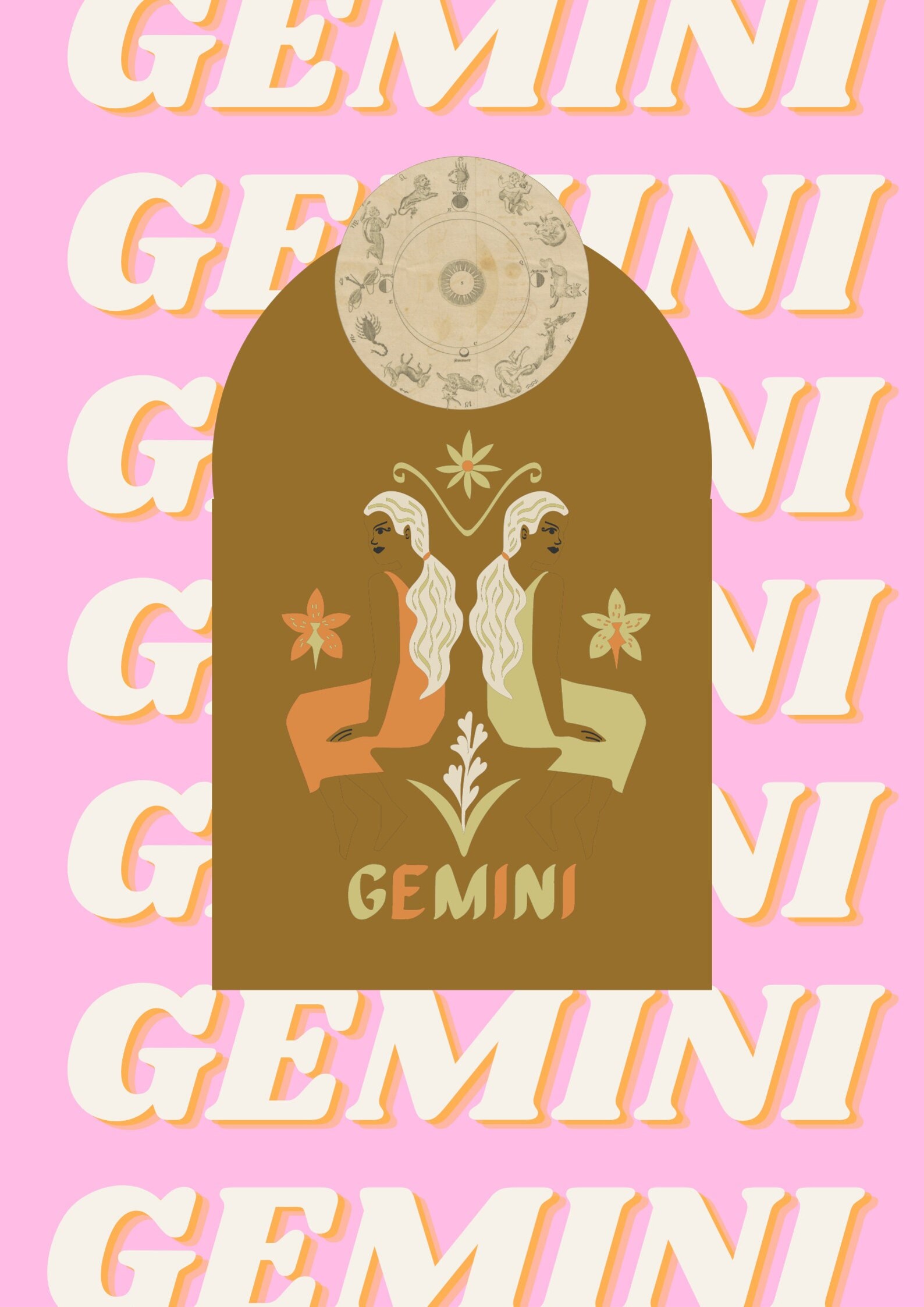 DIGITAL Download Gemini Print, Gemini Poster, Zodiac Print, Astrology ...