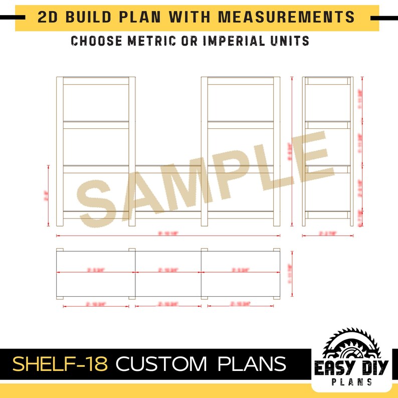 DIY Shelves Integrated Workbench CUSTOM PLANS Storage Shelf Plans Diy ...
