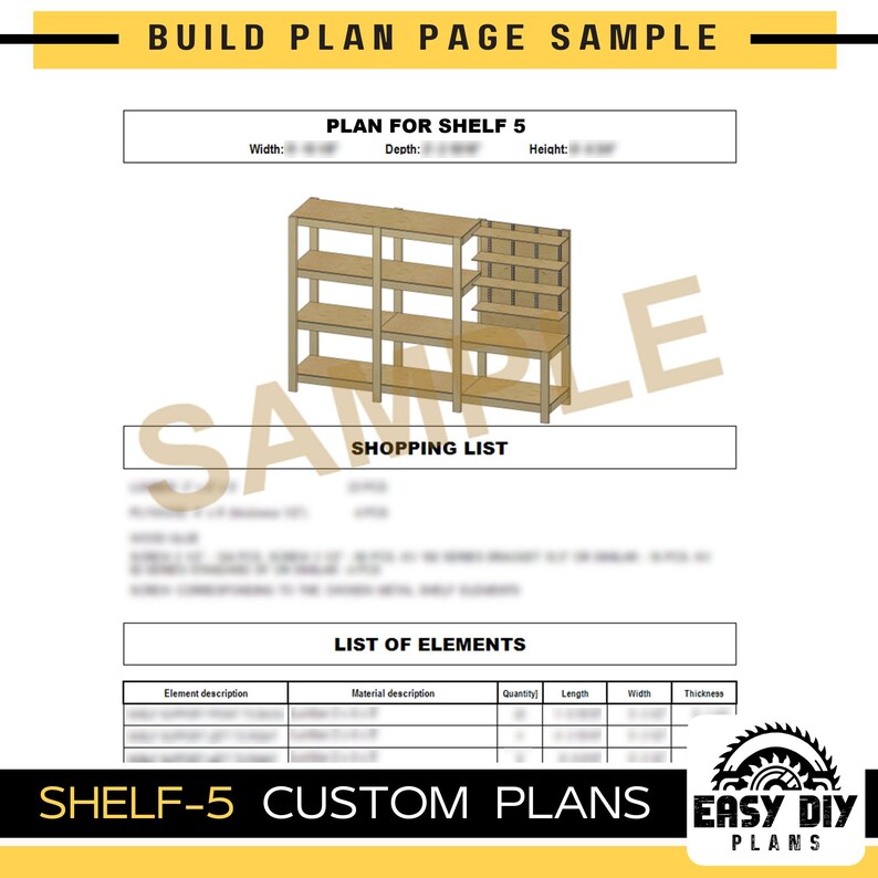 DIY CUSTOM Designs Diy Garage Shelf Plan Diy Plans Garage Workbench Diy ...