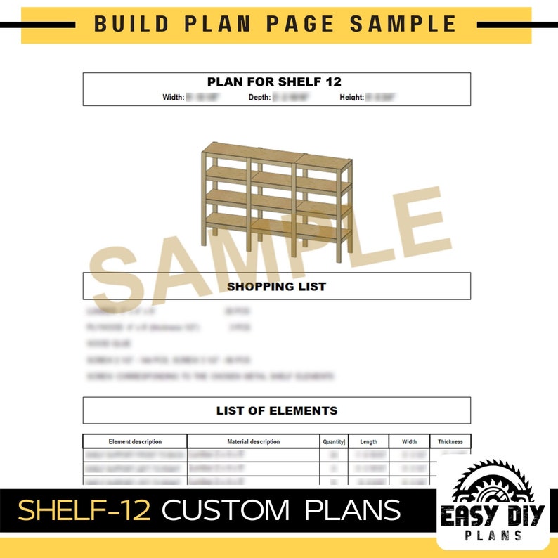 DIY Shelves PLANS CUSTOM Diy Plans Garage Storage Shelf Garage ...