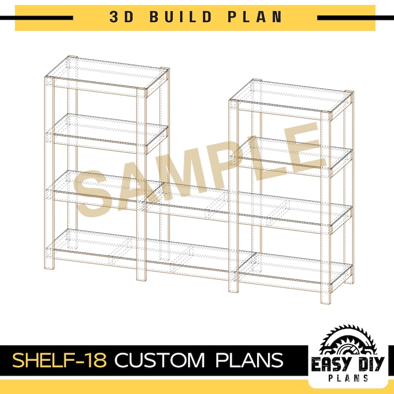 DIY Shelves Integrated Workbench CUSTOM PLANS Storage Shelf Plans Diy ...