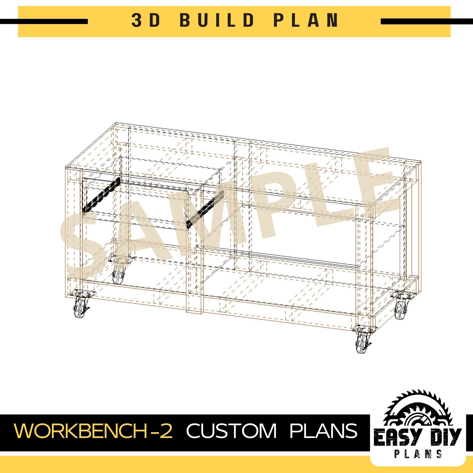 Workbench With Drawers Plan DIY CUSTOM Diy Mobile Workbench on Wheels ...