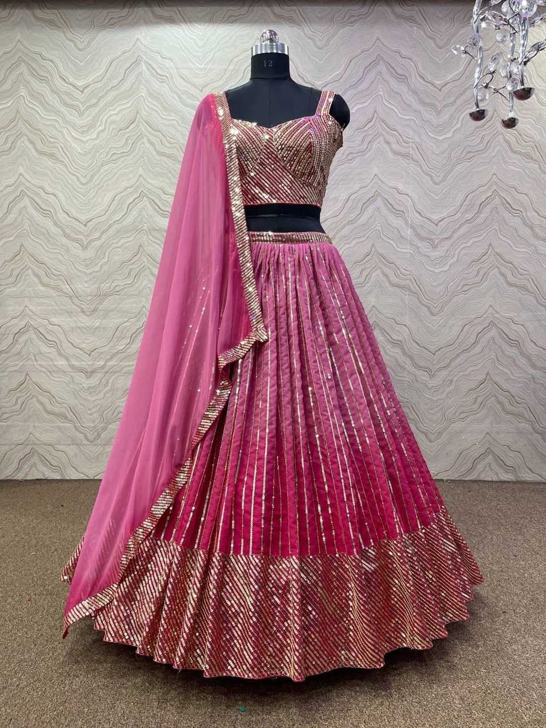 Hot Pink Lenghas Ready to Wear Designer Lehenga Choli for - Etsy
