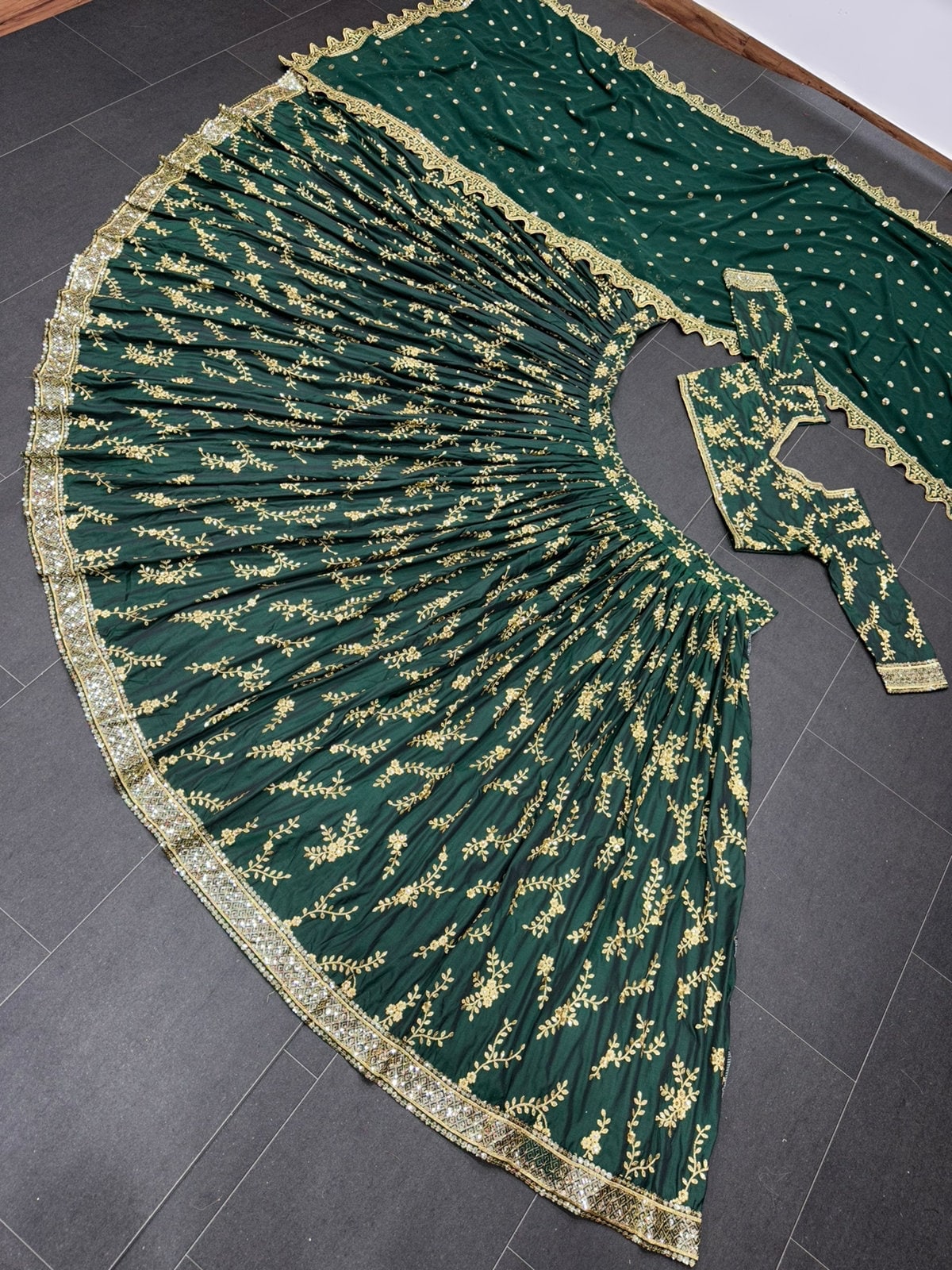 Indian Lehenga Night Green Lehenga Girl Indian Wedding Lengha - Etsy