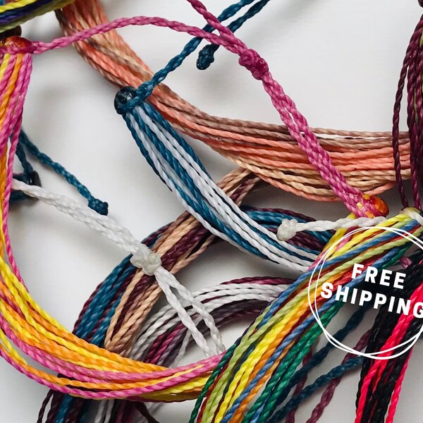 Wax String Bracelet - Etsy