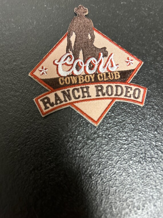 Coors lite ranch rodeo embroidered patch - Gem
