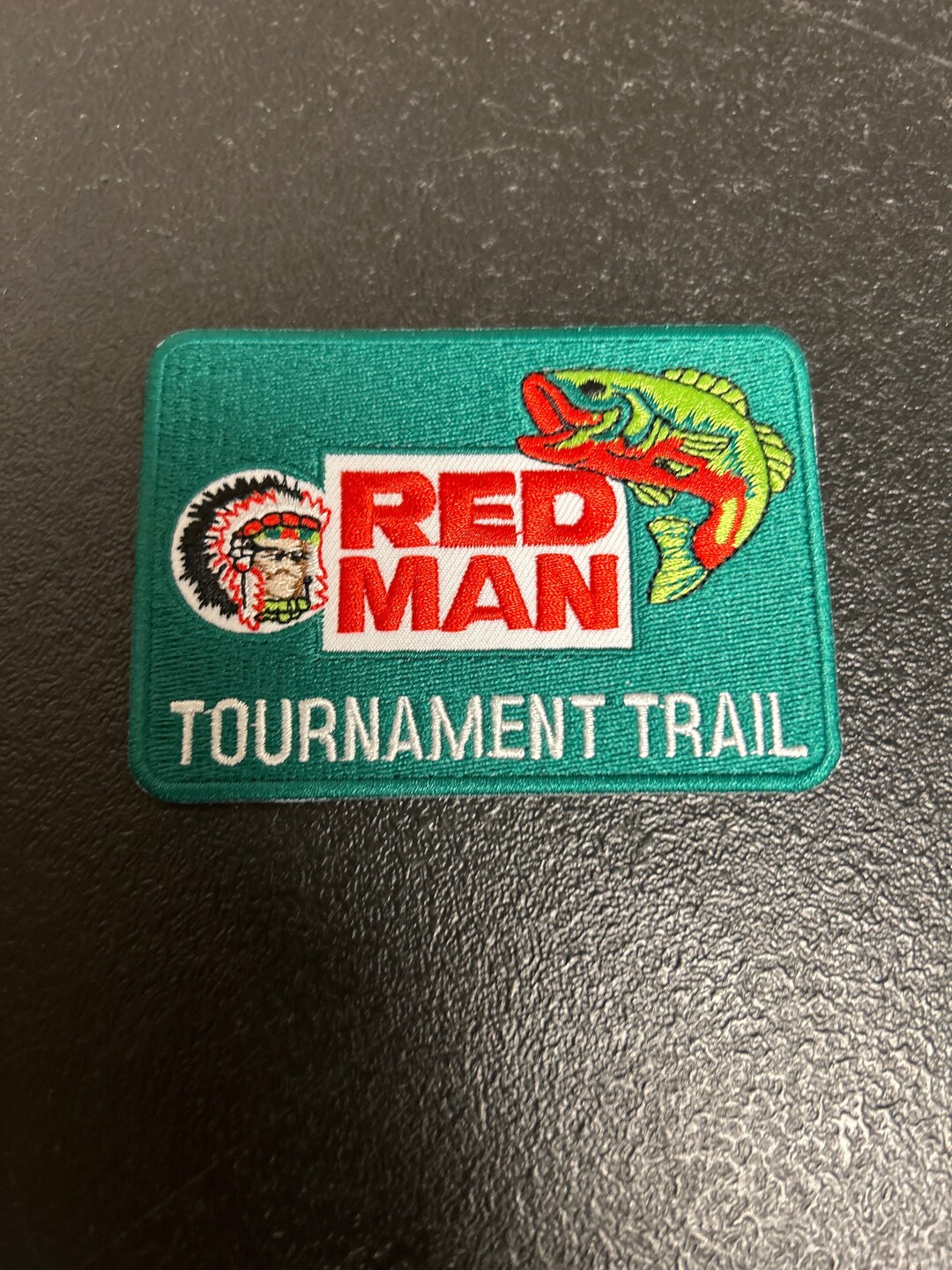 Red Man Embroidered Patch - Etsy