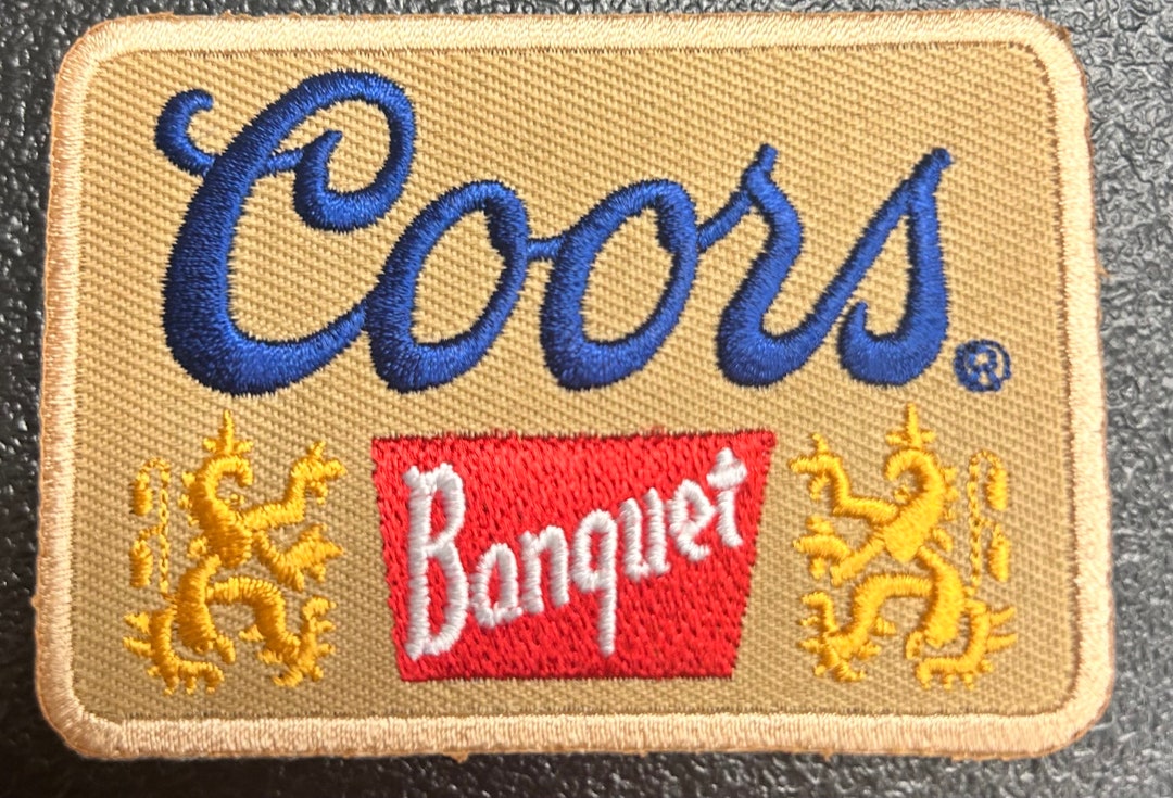 Coors Banquet Embroired Patch Tan - Etsy