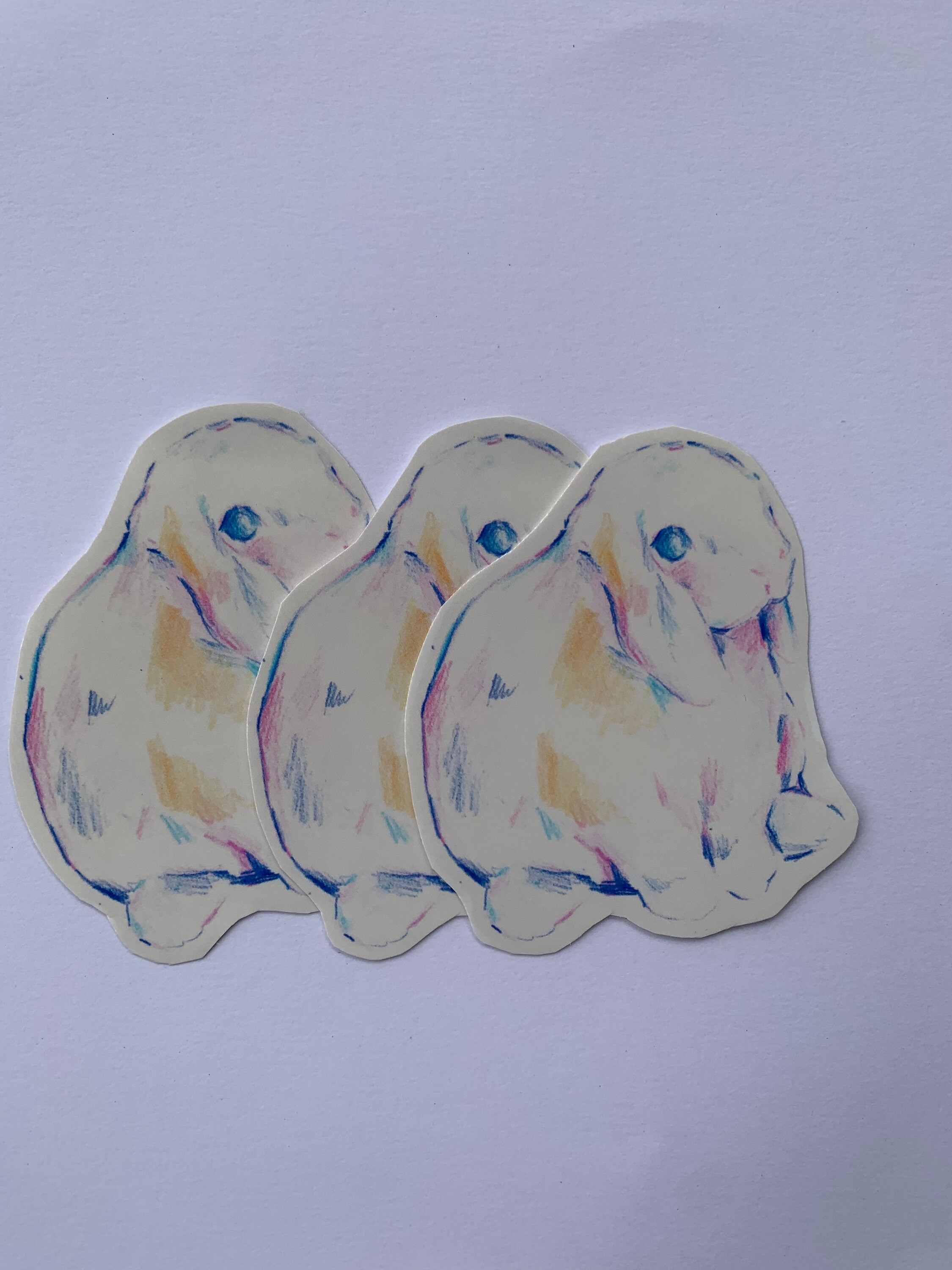 Bunny Sticker, Bunny Decal, Cute Bunny Sticker, Holland Lop Bunny ...