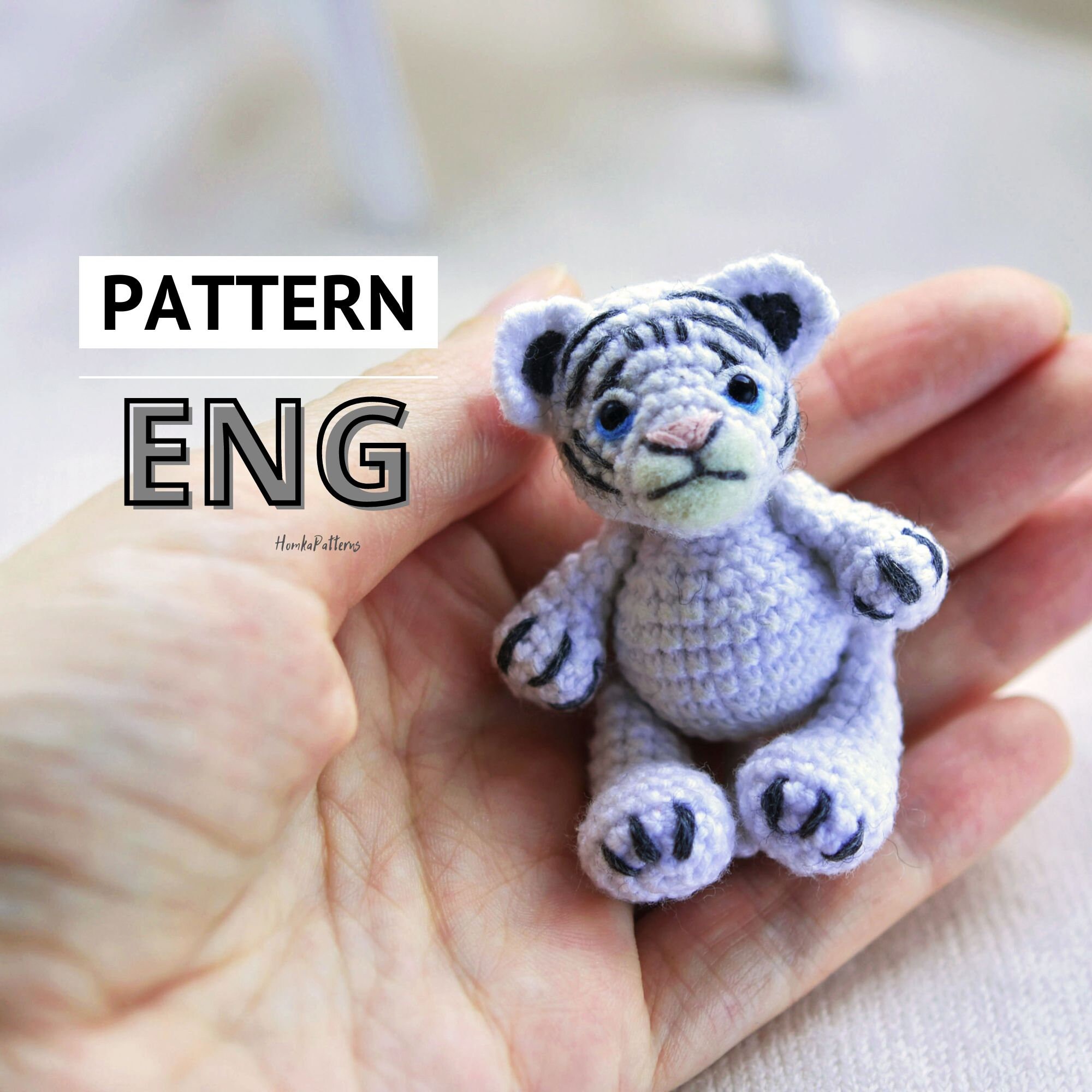 Crochet Tiger Crochet Cat Pattern Miniature Toys - Etsy