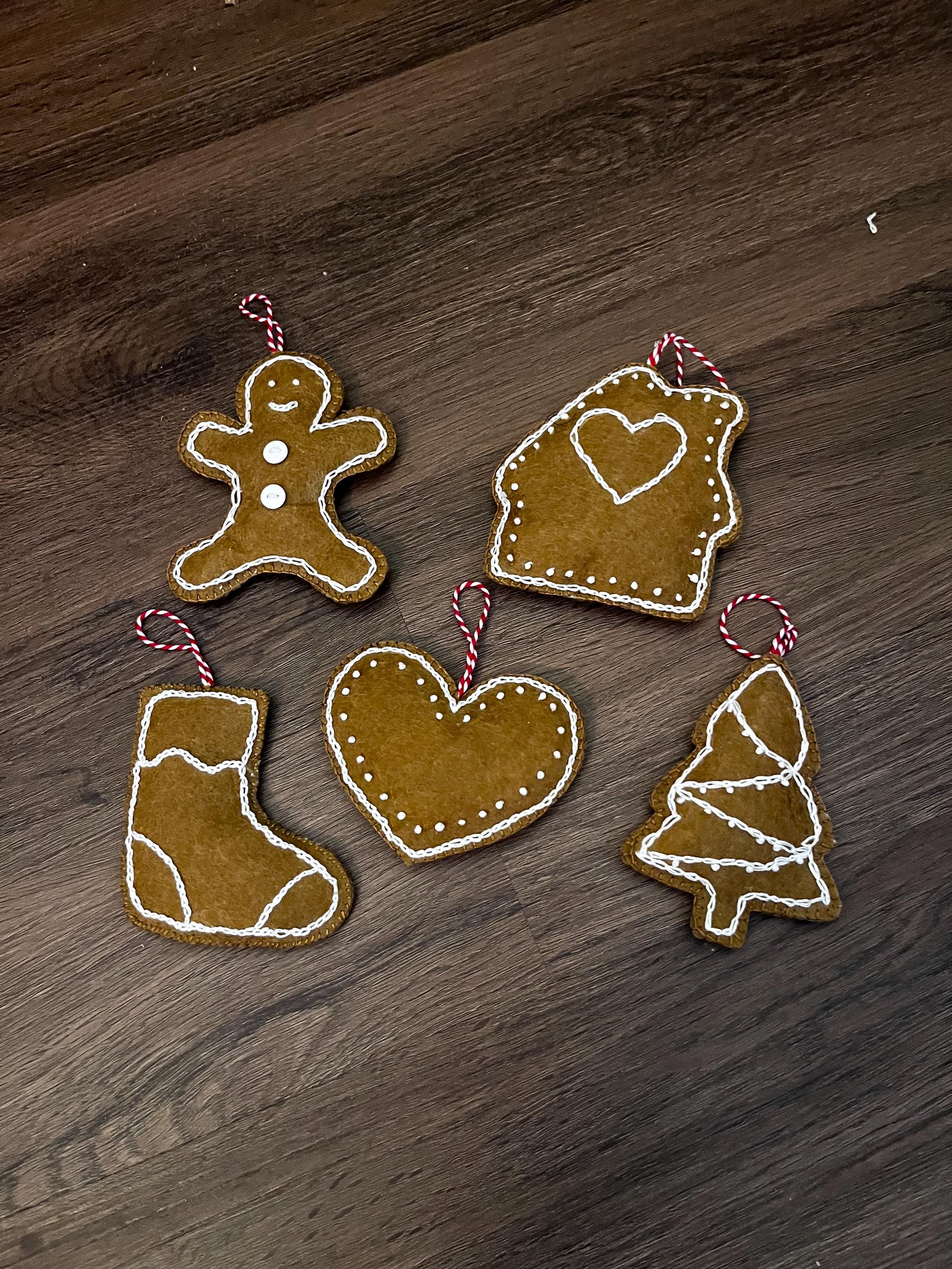 Gingerbread Style Felt Christmas Ornament - Etsy