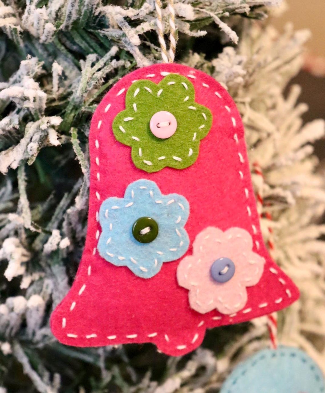 Bell Felt Christmas Ornament - Etsy