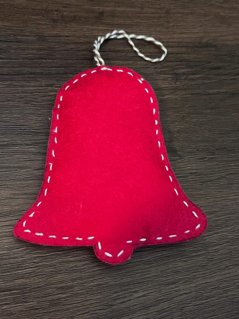 Bell Felt Christmas Ornament - Etsy