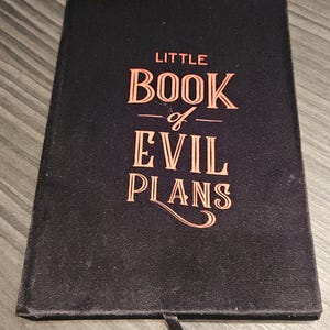 Little Book of Evil Plans A5 Notebook - Etsy UK