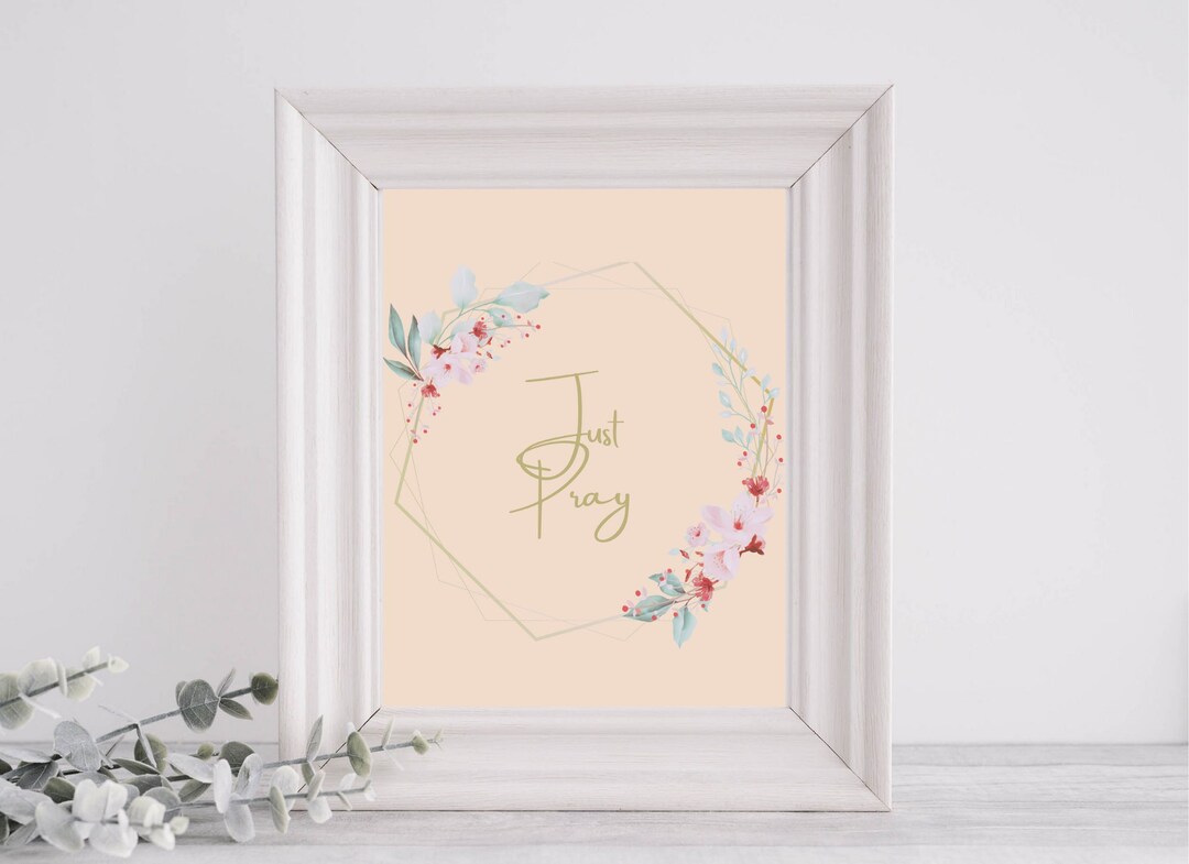 Faith Printable Poster Pack, Inspirational Wall Art, Digital Download ...