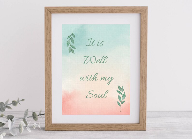 Faith Printable Poster Pack, Inspirational Wall Art, Digital Download ...