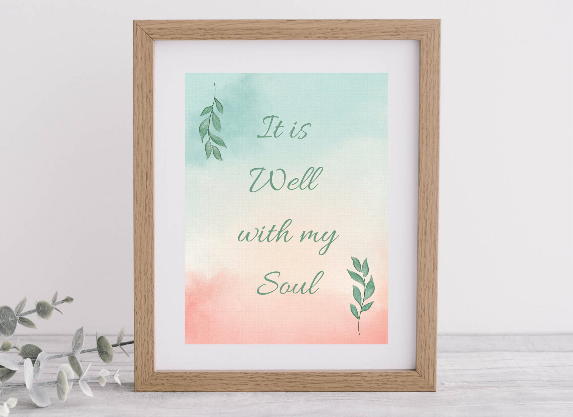 Faith Printable Poster Pack, Inspirational Wall Art, Digital Download ...