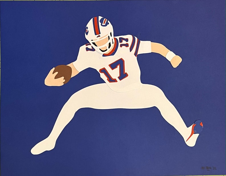 Josh Allen - Buffalo Bills Minimalist Art - Etsy