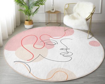 Modern Line Art Rug - Etsy