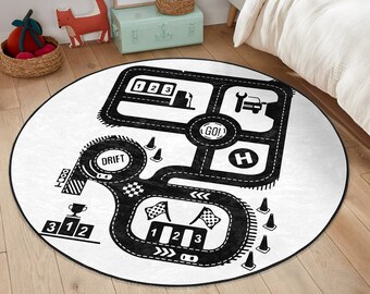 Race Car Floor Mat - Etsy