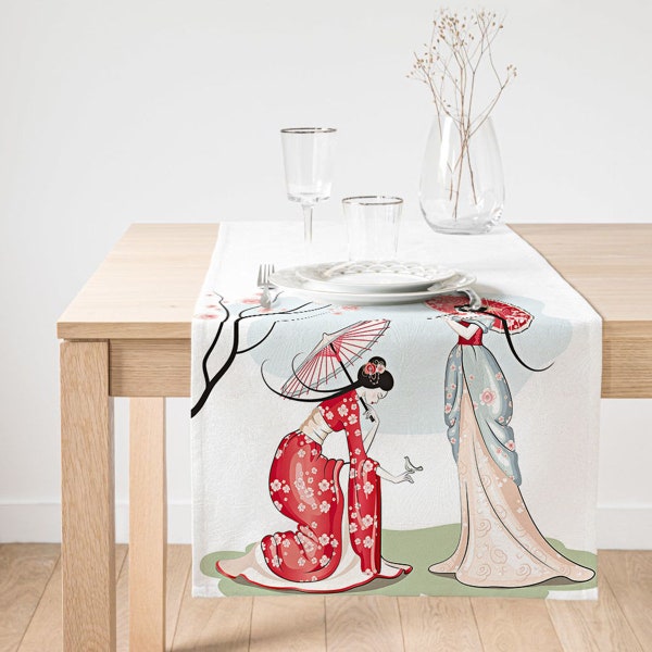 Japanese Table Runner - Etsy