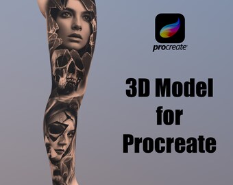 3d Leg Procreate - Etsy