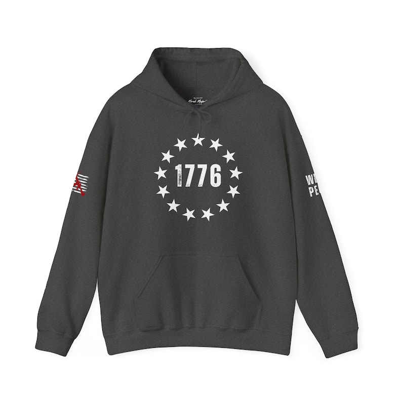 1776 Hoodie American Pride Wear Patriot Sweatshirt Right-wing Clothing ...